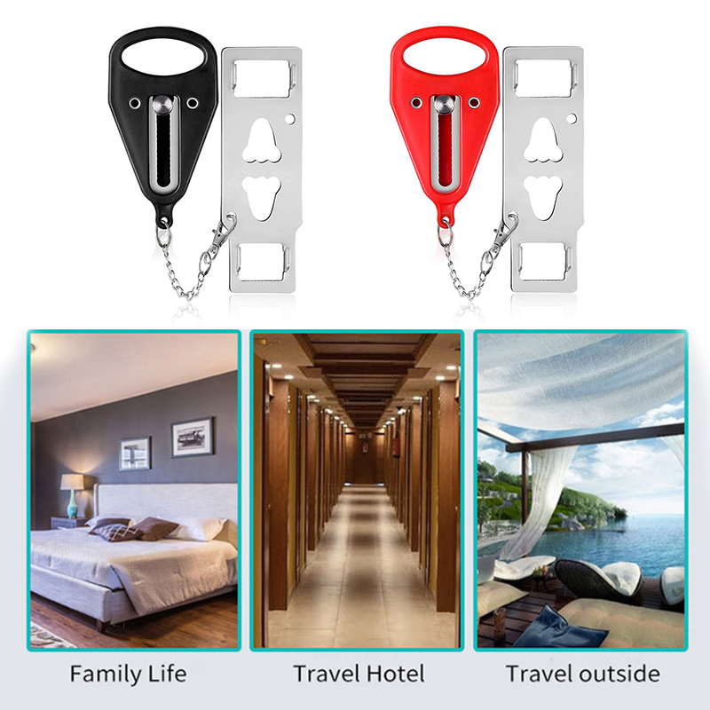 Portable Safety Door Lock Easy to Install 防盗夹 Lock Hotel Lock Hostel ...