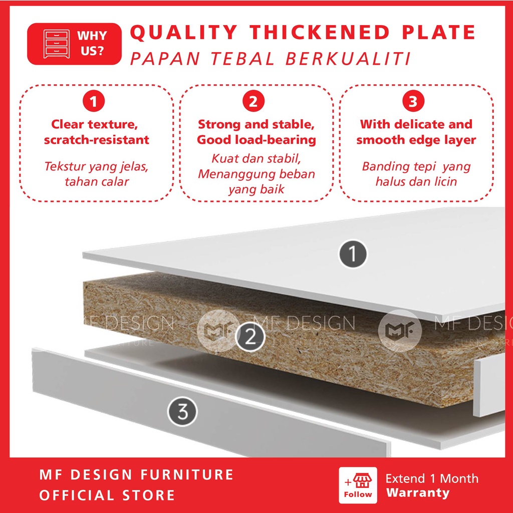 MF DESIGN Chaz Shoe Cabinet / Shoes Rack / Cabinet Kasut / Rak Kasut ...