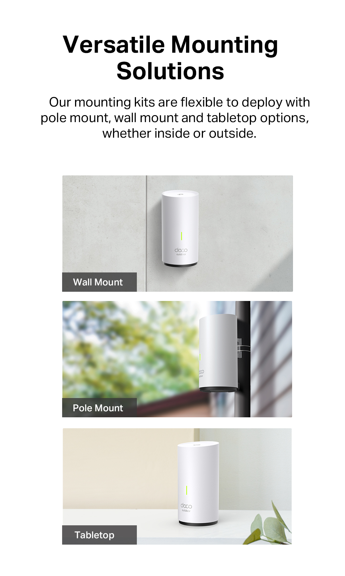 TP-Link Deco X50 Outdoor WiFi 6 AX3000 Outdoor Mesh WiFi Wireless ...