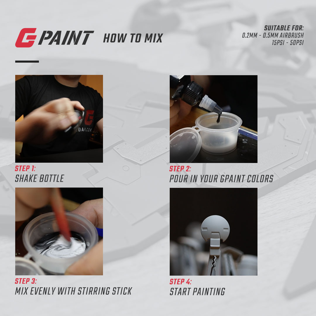 GPAINT V2 GUNDAM Lacquer Paint 65ML Miniature Warhammer Pre-thinned ...