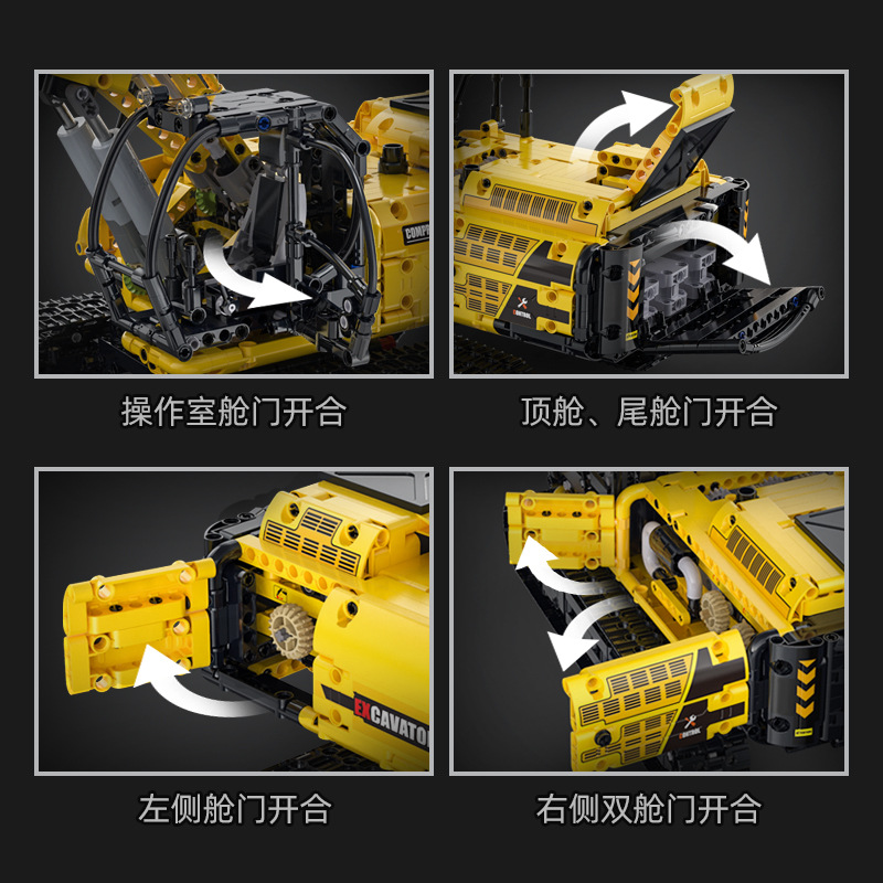 CaDa C61082 Technic Full Featured Excavator (Static Version) 1:20 ...