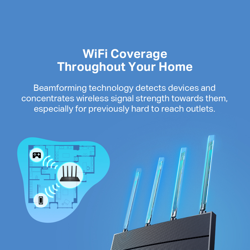 TP-LINK ARCHER AX12 AX1500 DUAL-BAND WI-FI 6 ROUTER ( For UniFi/Maxis ...