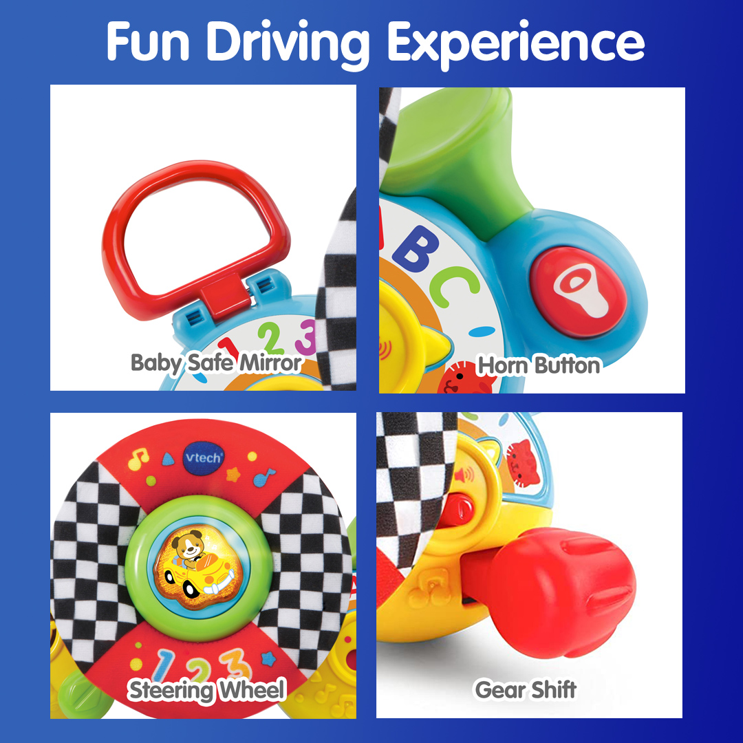 VTech On the Go Baby Driver Stroller Toys Tie on Stroller Baby Bed or ...