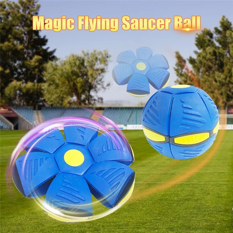 Bola Magic Flying Saucer Ball UFO Flying Ball Flat Throw Disc Ball Toy ...