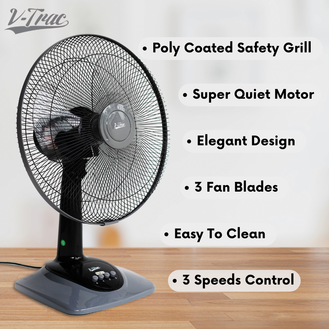 V-TRAC/TRAC Kipas Meja Kipas Berdiri 10" /12" / 16" 3 Blades with 3 ...