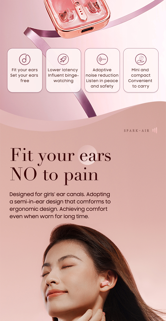 DIVOOM SPARK-AIR Bluetooth Earphone Mini & Compact Adaptive Noise ...