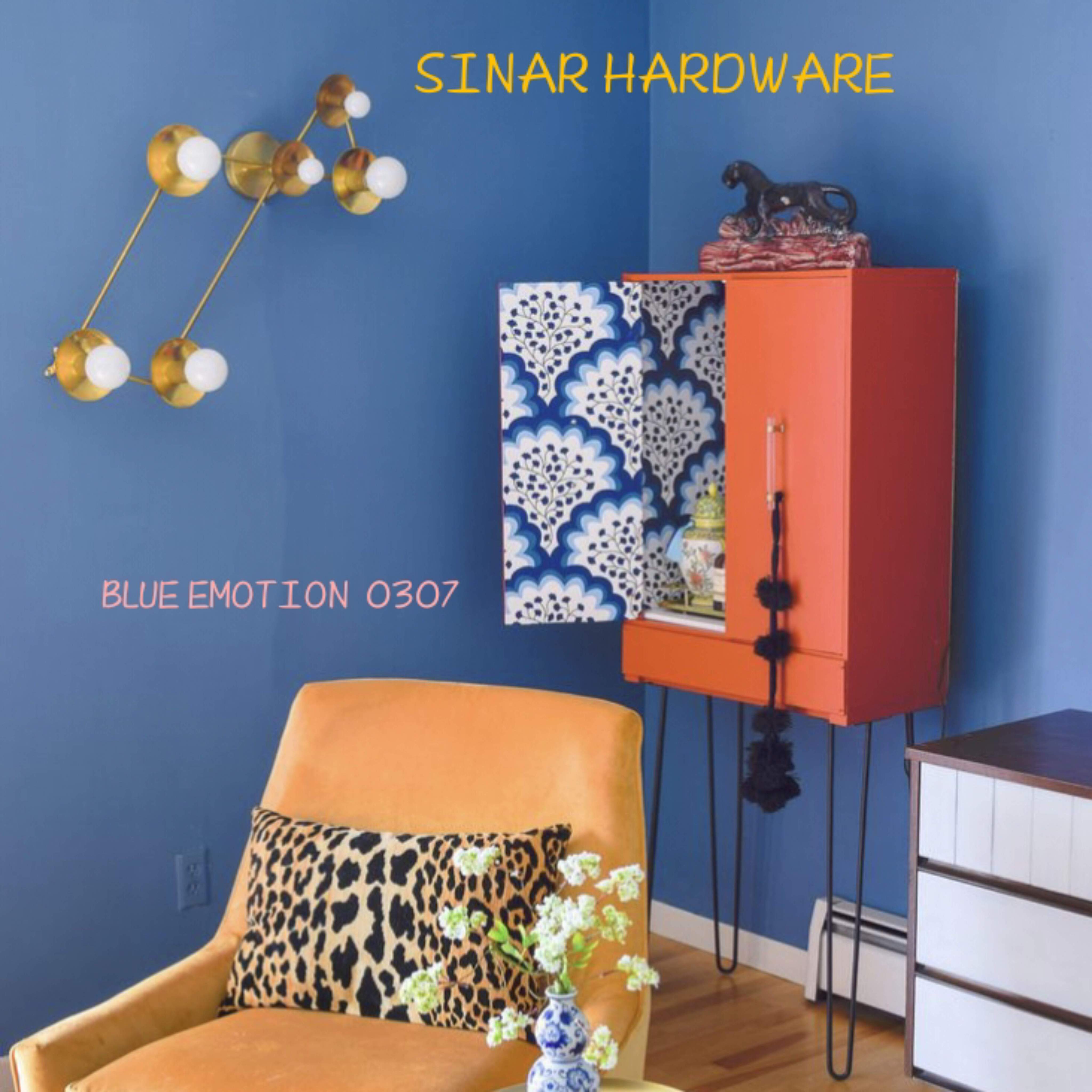 SINAR SANCORA I PEARL 1 LITER INTERIOR SHEEN WALL PAINT CALMING BLUE ...