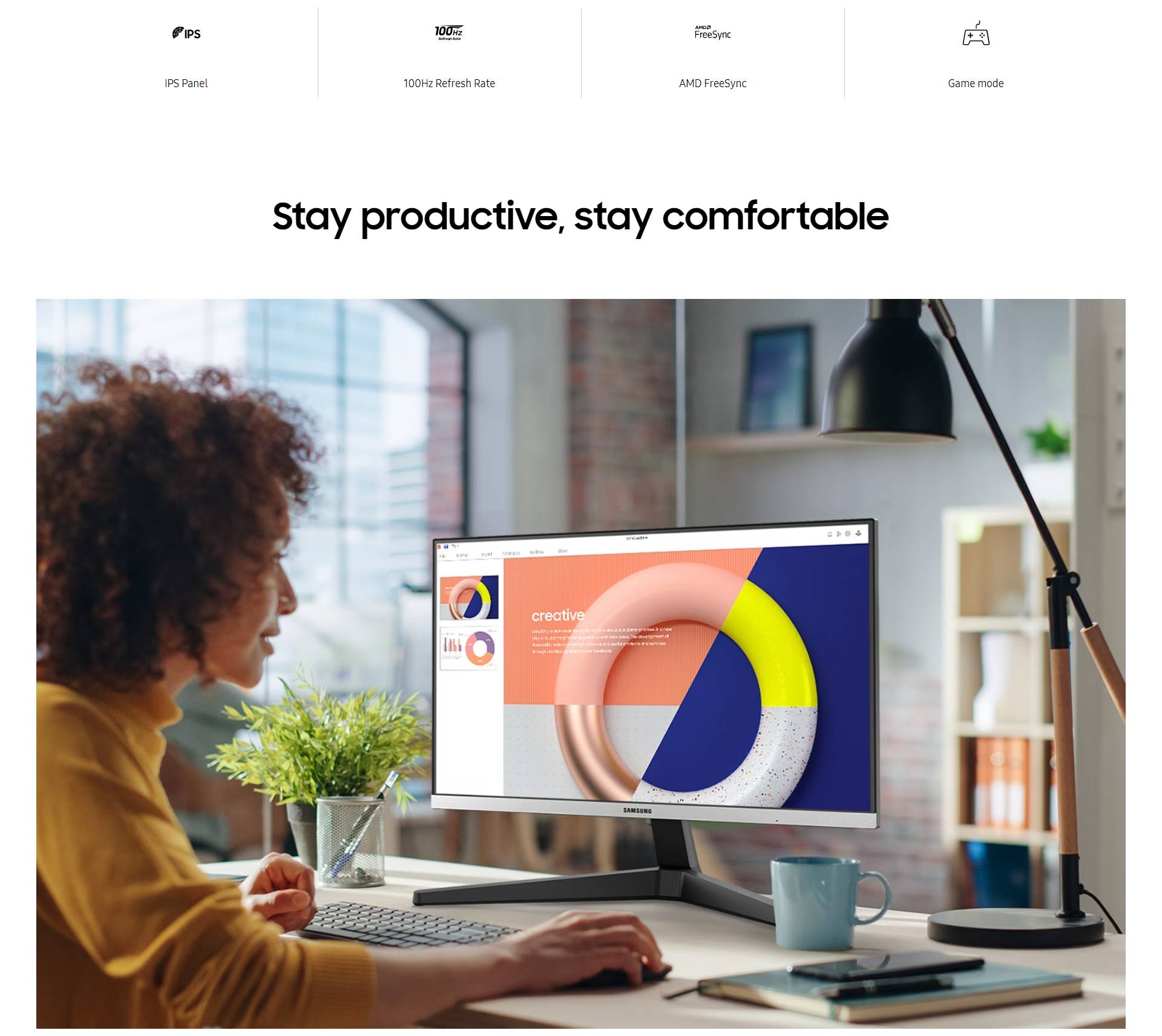 Samsung MONITOR 24'' /27'' S3 (S30GD) IPS FHD/ 100Hz REFRESH RATE/ 5ms ...