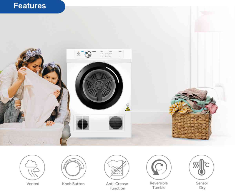 [COMBO SET] Haier Inverter Front Load (10KG) HWM100-FD10829 & Heat Pump ...