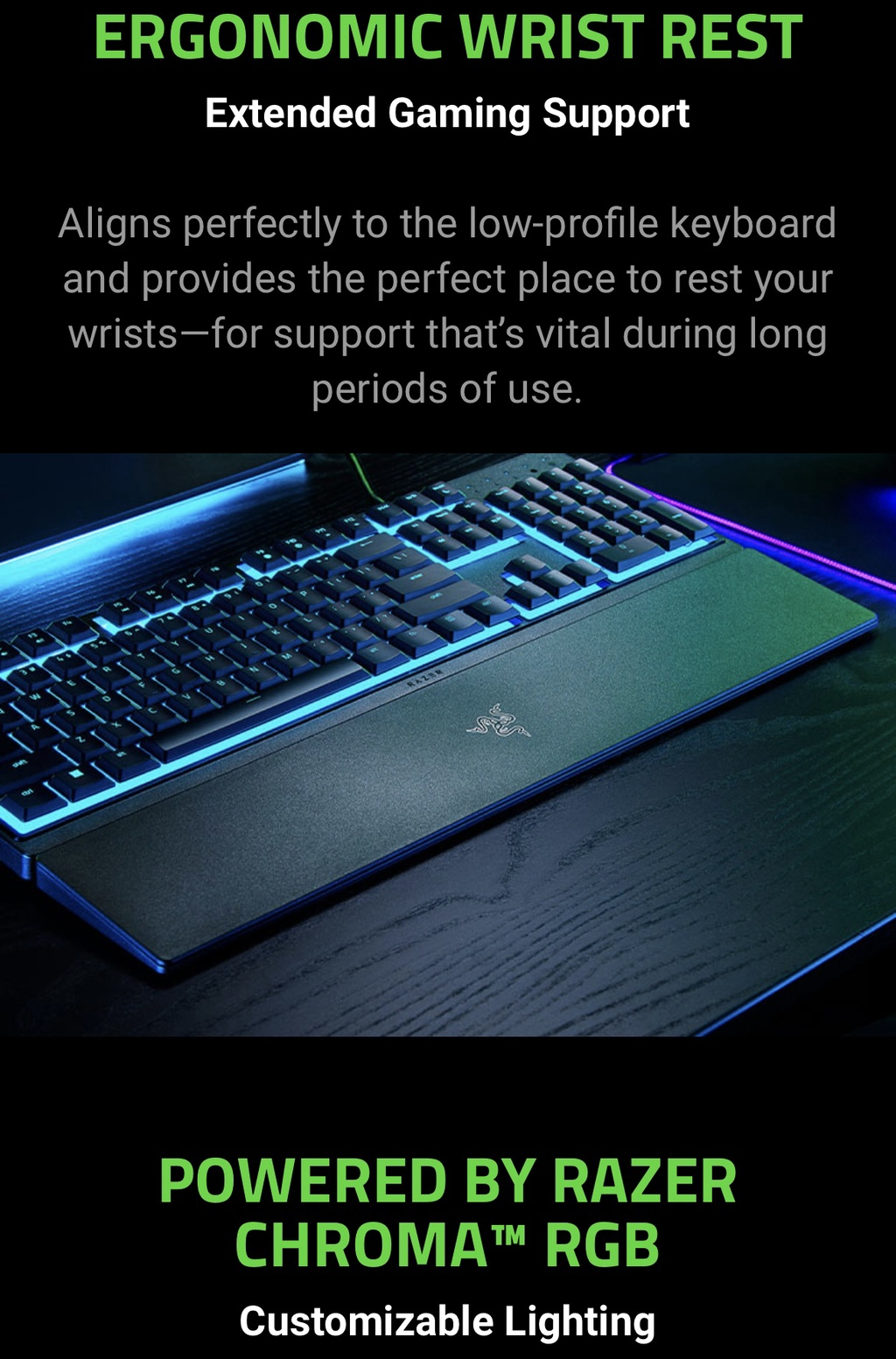 Razer Ornata V3 X - Low-profile Membrane Keyboard with Razer Chroma RGB ...