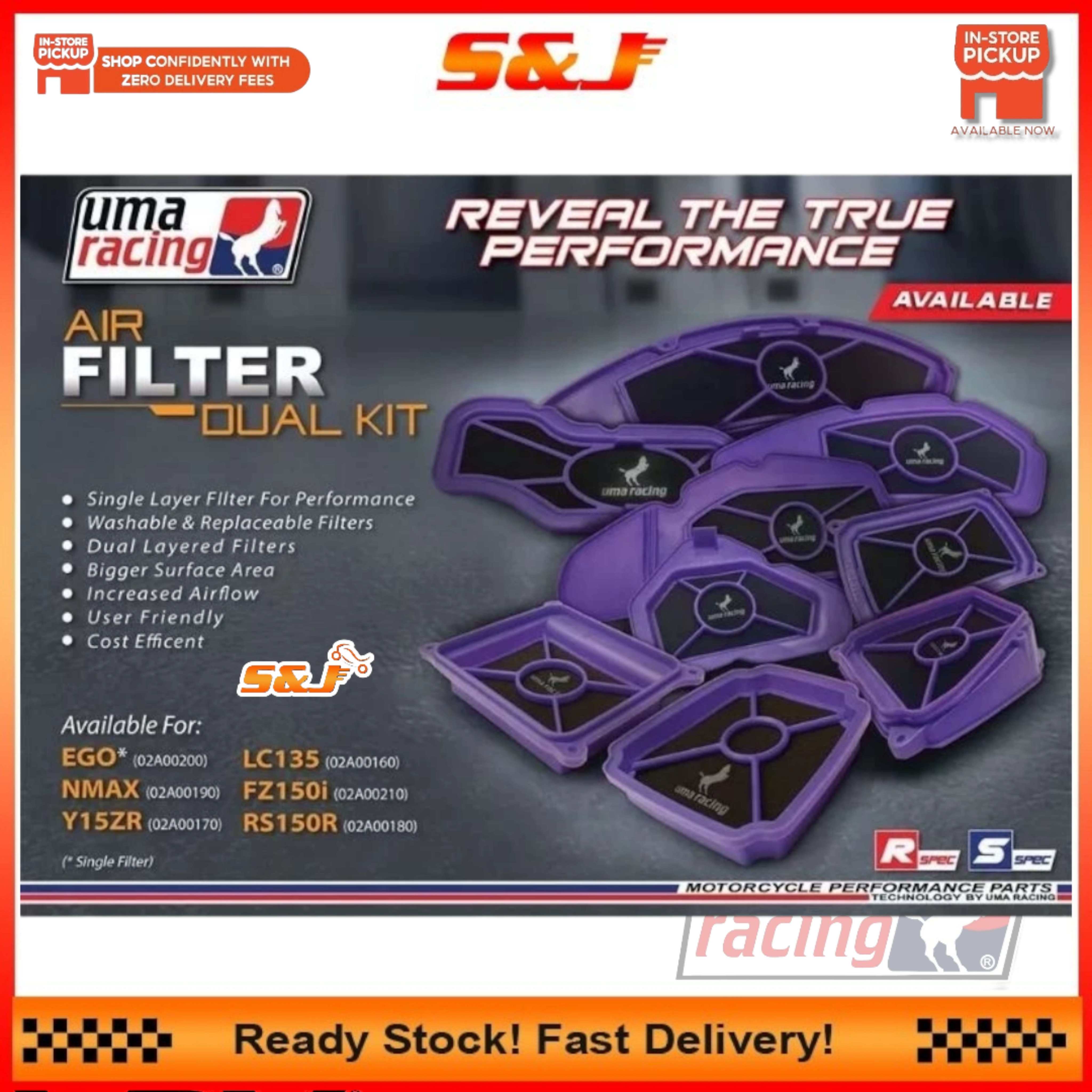 UMA RACING RACING AIR FILTER Y15 Y16 LC135 VF3I RS150 RSX NVX NMAX V1 ...