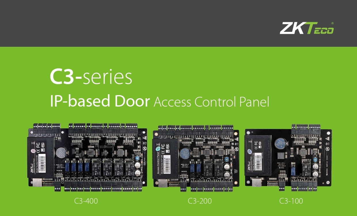 ZKTeco IP Network Base Double 2 Door Access Control Panel Time ...