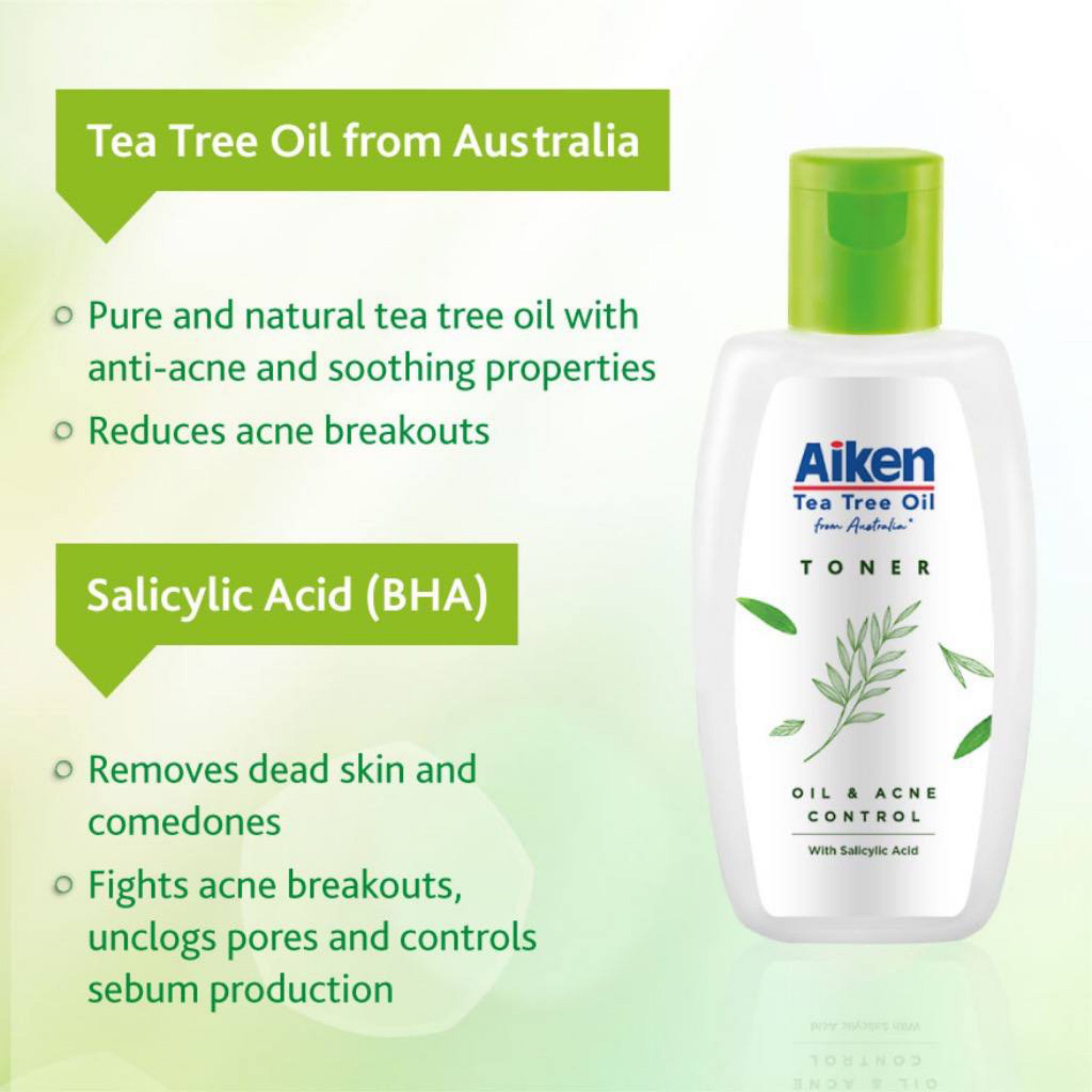 Aiken Tea Tree Oil Series : Pencuci Muka | Toner | Moisturizer | Pimple ...