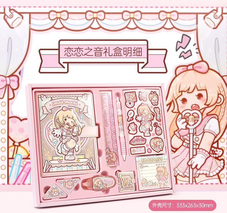 Mochi Cute Diary Set Cute Journal Kit Planner 2024 Kids Stationery Set ...