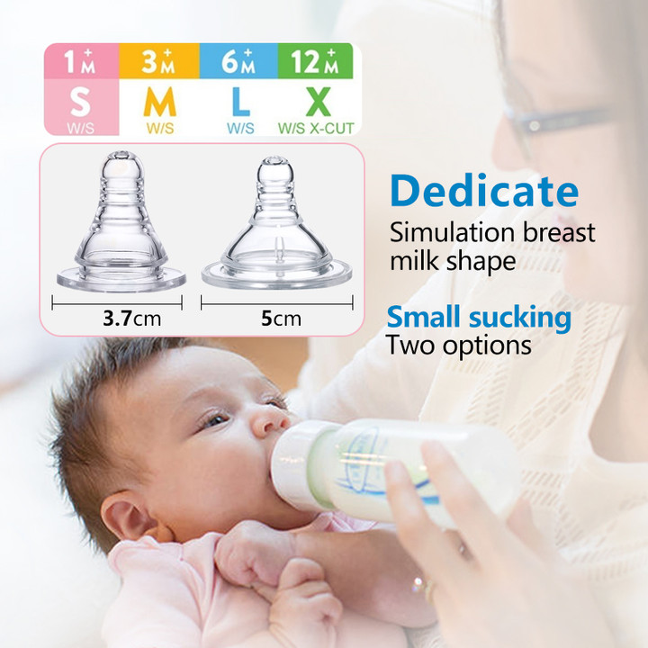 Puting Susu Baby Soft Teat for Avent Natural Wide Neck Bayi Botol SuSu ...