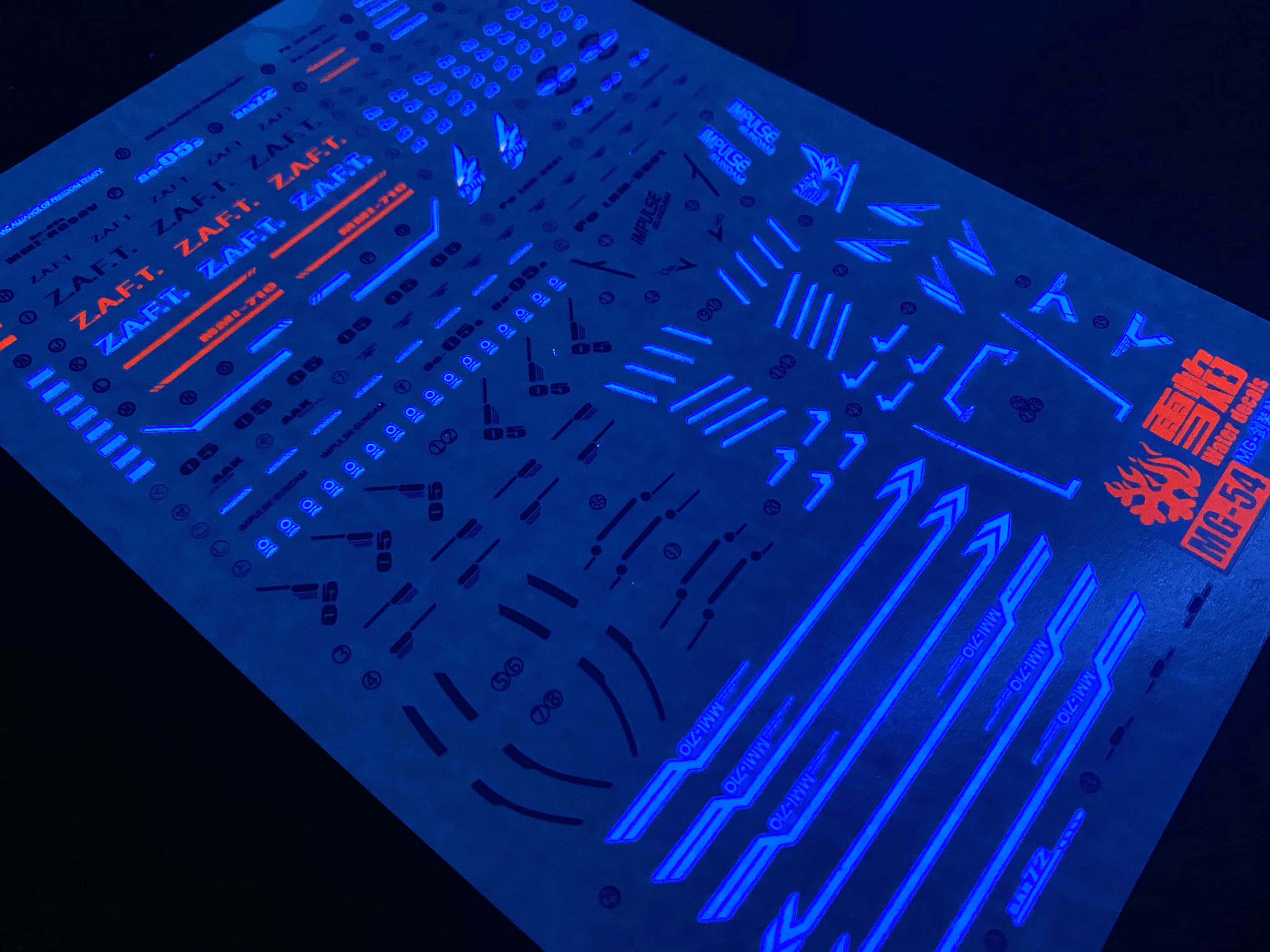 [SNOW FLAME] MG54 MG 1/100 SWORD IMPULSE WATER SLIDE DECAL ...