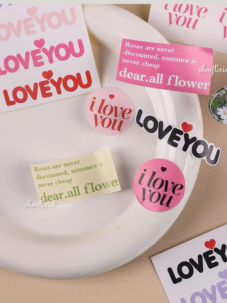 (5PCS) FLOWER STICKER Bouquet DIY Waterproof Stickers Label Scrapbook ...