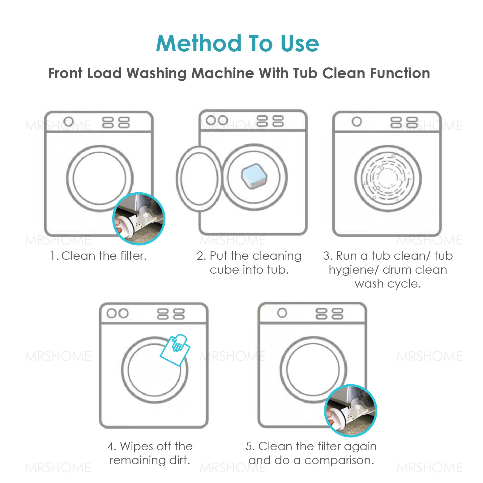 [Ready Stock] 12 pcs Washing Machine Cleaner/Washing Machine Cleaning ...