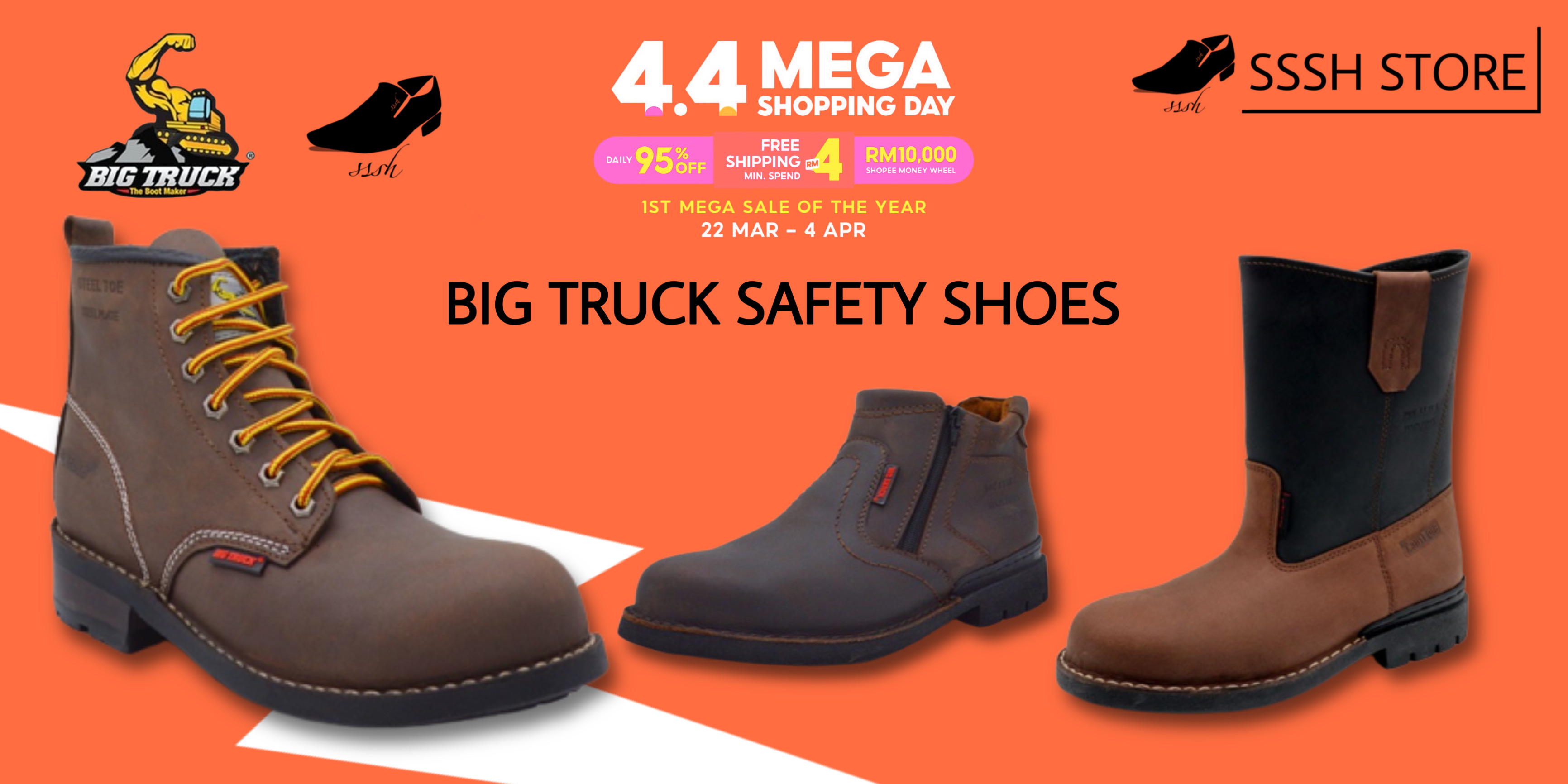 💯ORIGINAL ROCK HAMMER SAFETY SHOE/BOOT MID HIGH CUT DOUBLE ZIP/KASUT ...