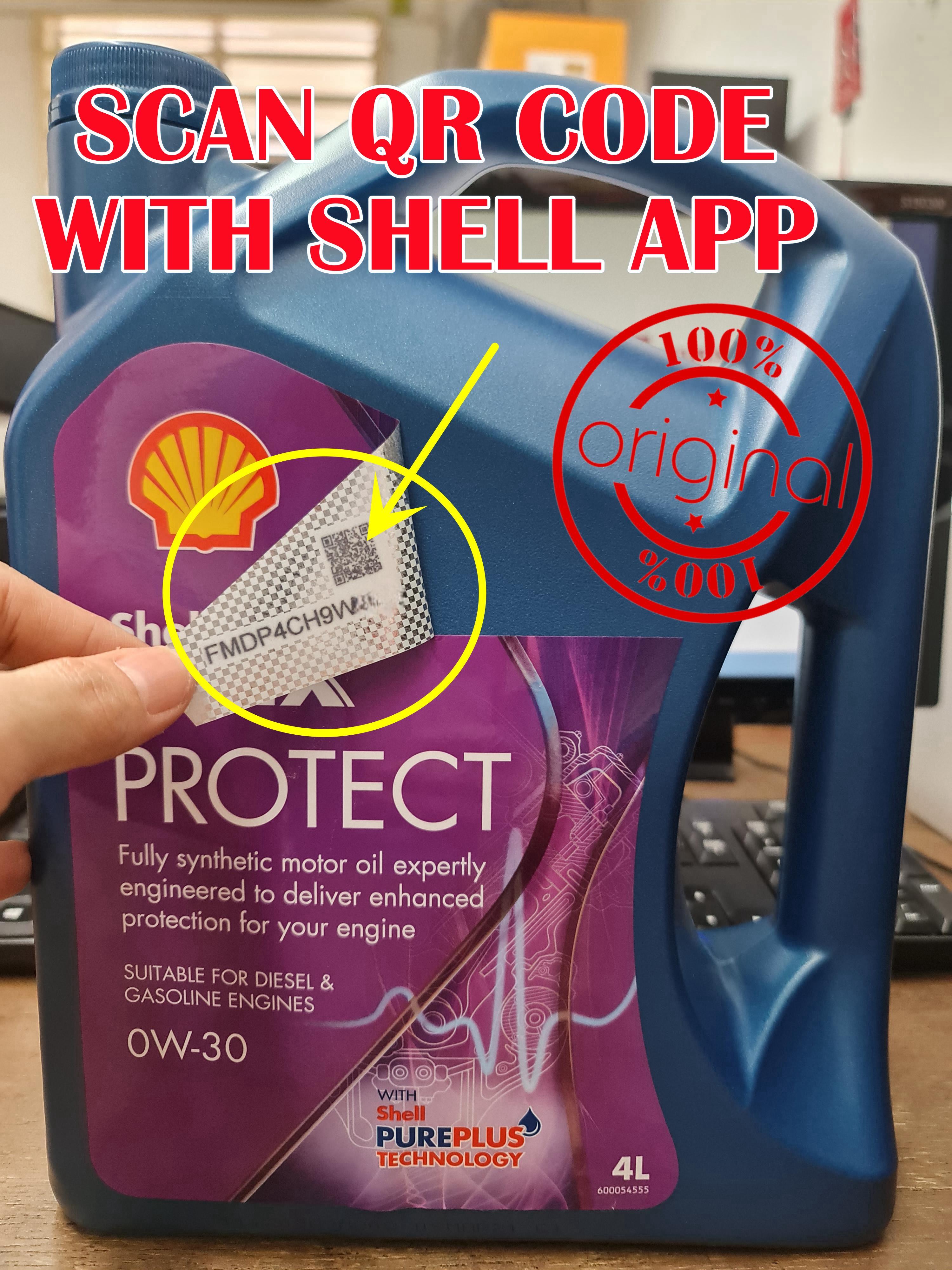 S2U Original Shell Helix Protect 0W30 Turbo Engine Oil Fully Synthetic ...