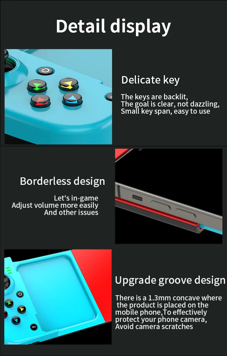 D3 Wireless Bluetooth 50 Game Controller Telescopic Gamepad Joystick For Android Ios Ps4 Ns 0550