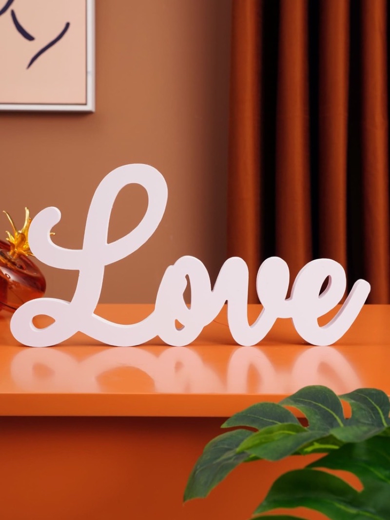 Table Love Home Decor Wall Decor Alphabet Letter Box Huruf HiasanWall ...