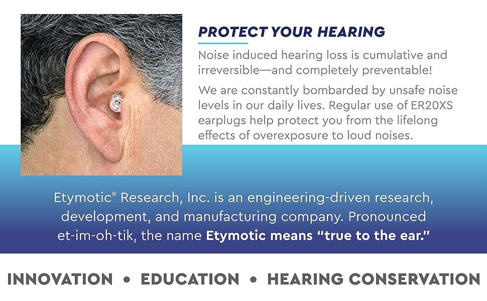 🇺🇸 Etymotic Research ER20XS High Fidelity Earplugs | Hi-fi Ear Plugs ...