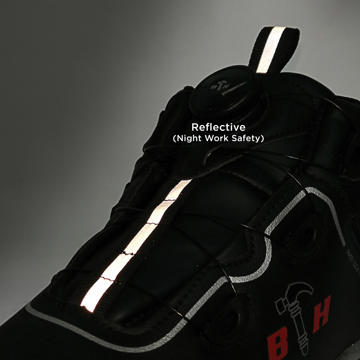 Black Hammer Pro Series Men Low Cut ESD Fastlock Light Weight Safety ...