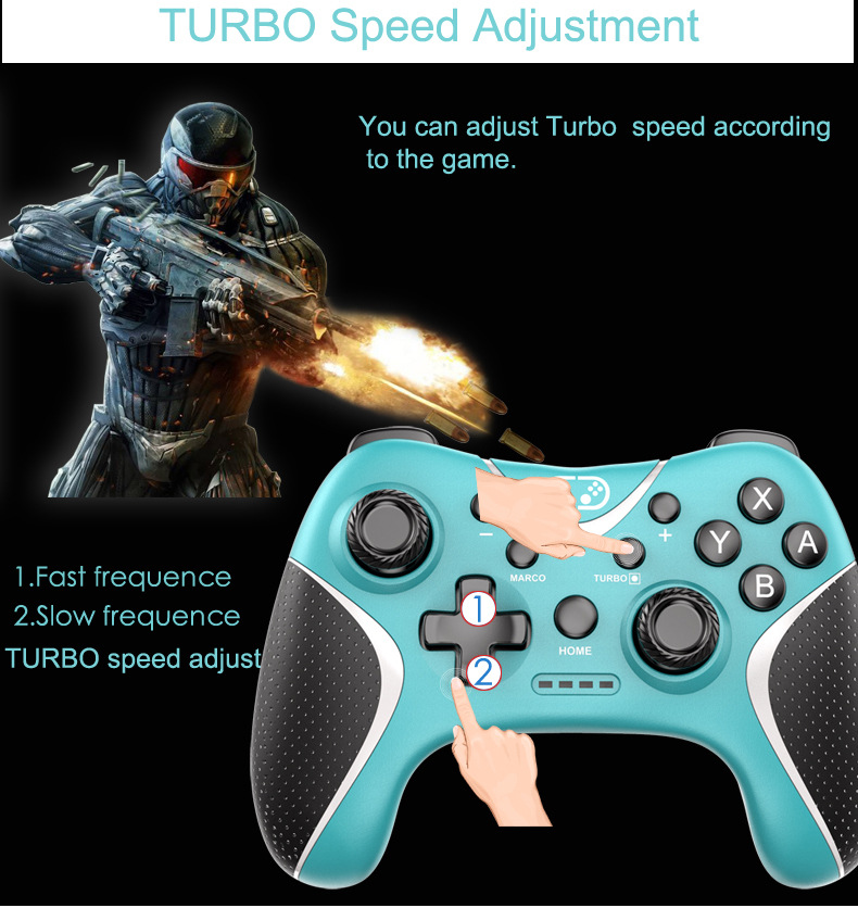 Saitake STK-7038 Nintendo Switch Wireless Controller BT Six-axis ...