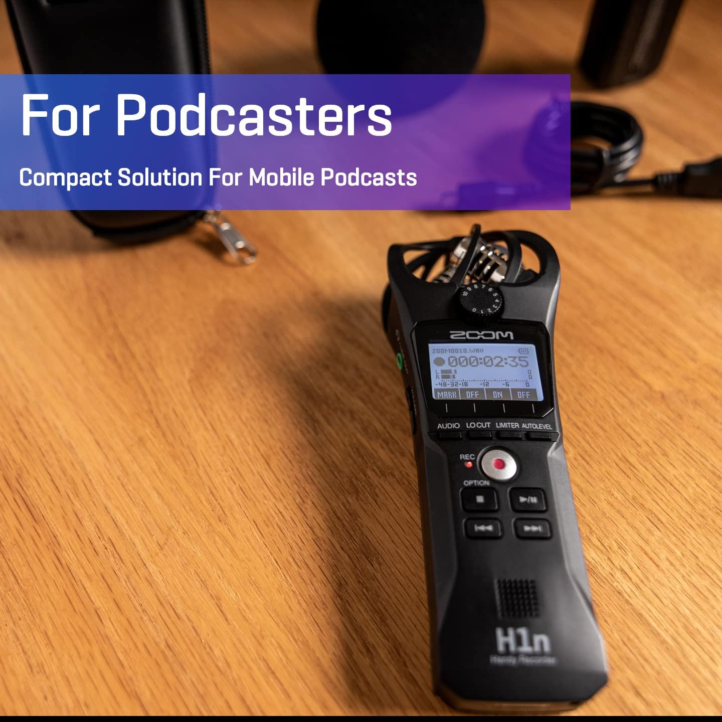 Zoom H1n Handy Recorder Portable Recorder, Onboard Stereo Microphones ...