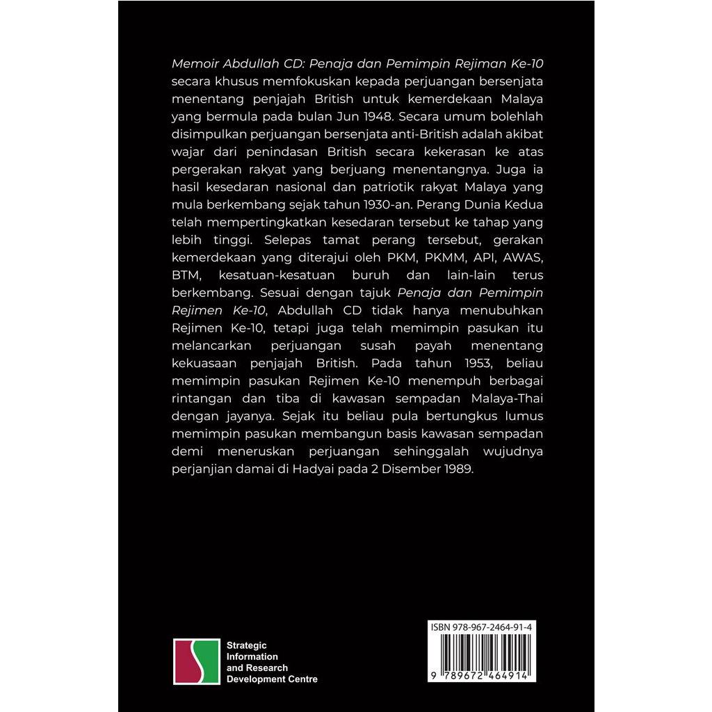 Memoir Abdullah CD II : Penaja dan Pemimpin Rejimen Ke-10 - Abdullah CD ...