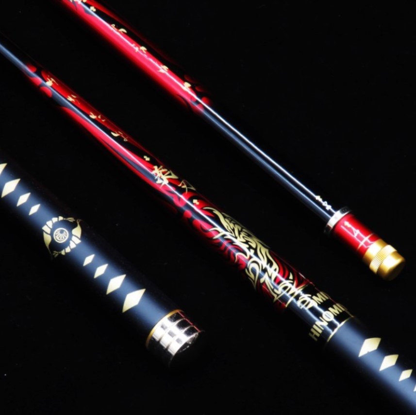 Hinomiya RED KATANA SWORD Super Hard Puyu Telescopic Udang Harimau ...