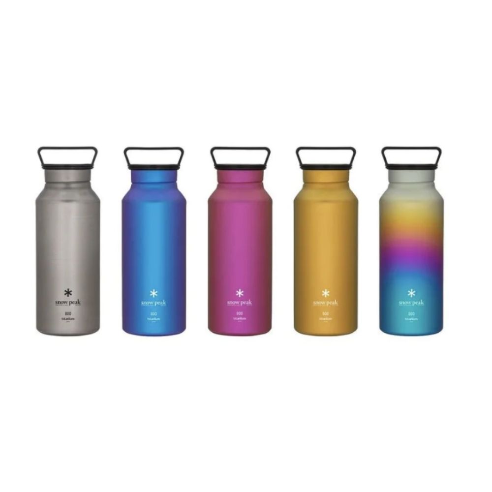 Snow Peak Titanium Aurora Bottle 800 – Japan Made Ultralight Anodized ...