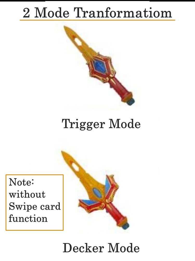 Ultraman Decker DX Ultra Dual Sword with Dimension Card & Hyper Key ...