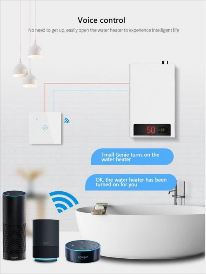 Smart Life Water Heater Air Cond 20A Switch N+L WiFi works with Smart ...