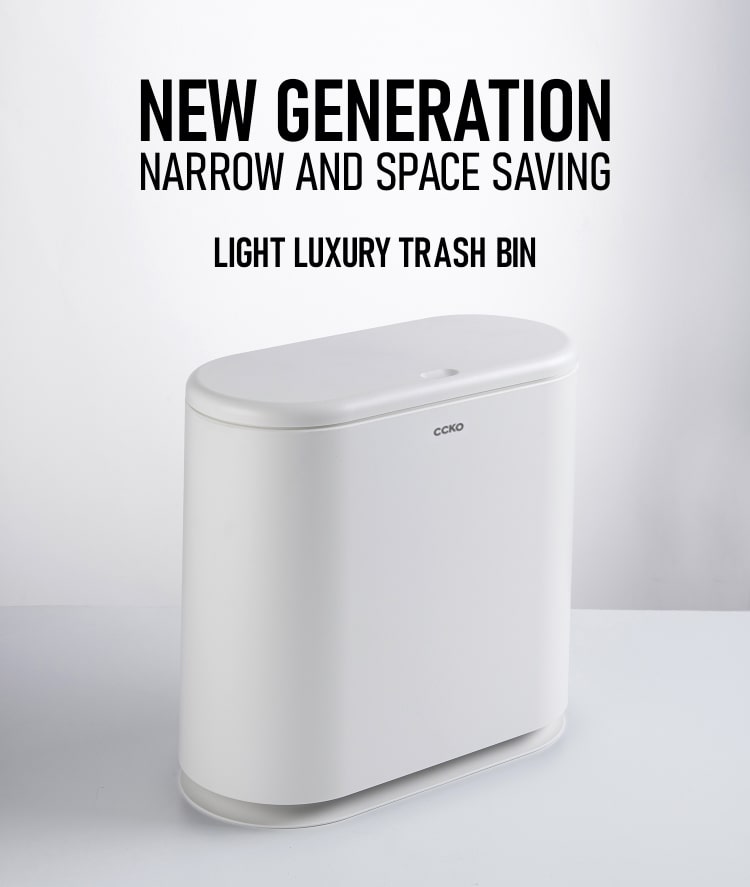 CCKO Click-open Narrow Side Bin 9L (4 colours) Minimalist Style ...