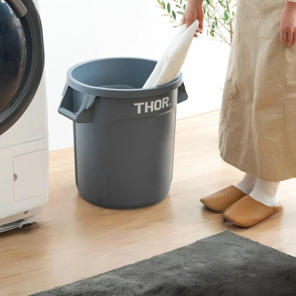 Thor Round Stackable 23L Storage Waste Bin No Lid - Durable Multi ...