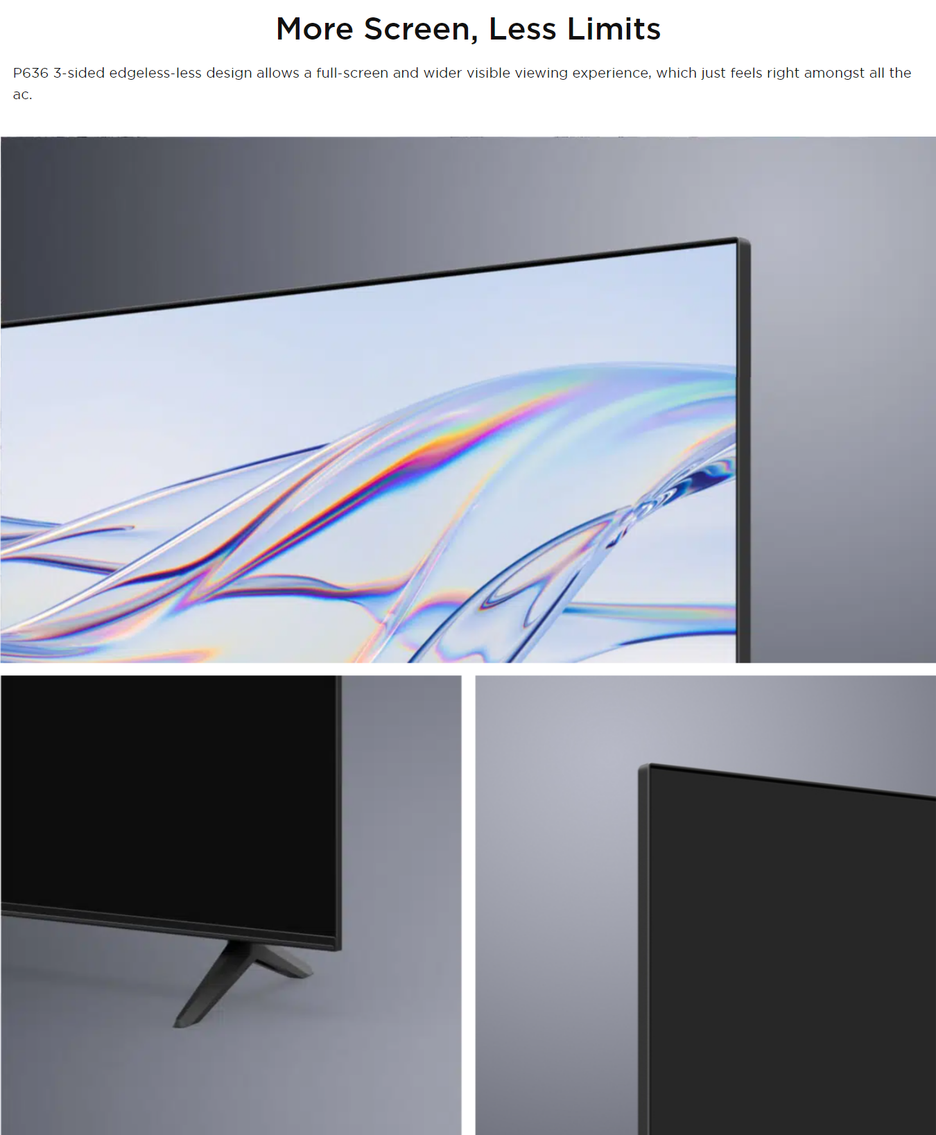 TCL P636 4K UHD Google Android Smart AI TV [ 43'' / 50'' / 55'' / 65 ...