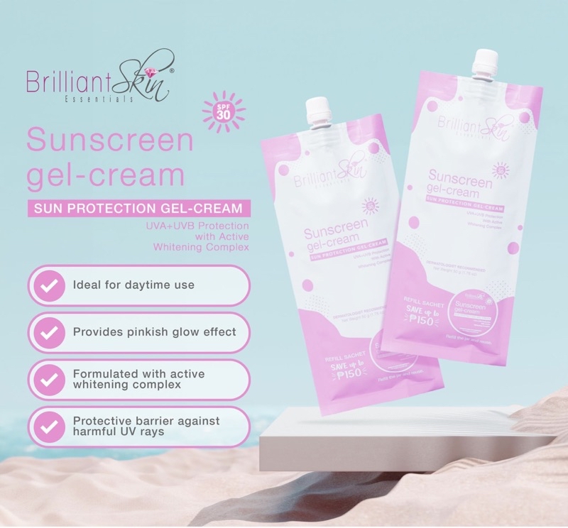 Brilliant Skin Pinkish Sunscreen SPF 30 50g | Shopee Malaysia