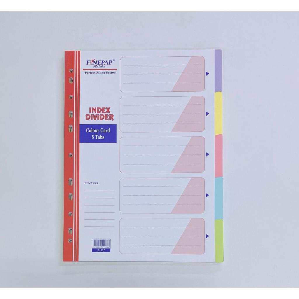 Index Divider 11 Holes PP PLASTIC or Paper Colours / Month / Alphabets ...
