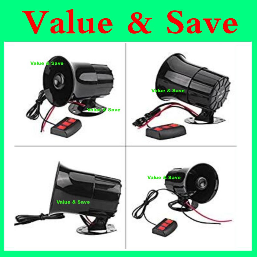 Universal SUPER LOUD 12V Car Motorcycle Alarm Siren Warning Siren Horn ...