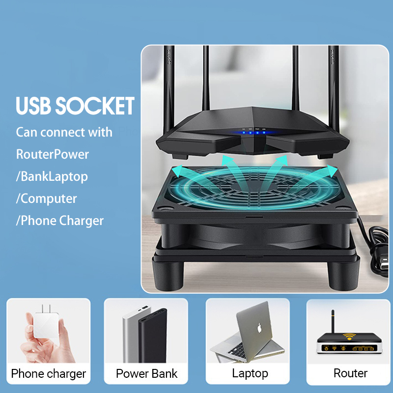 🔥1800RPM Modem Fan Router Set-top Box Cooling Fan TV Box Cooler Desktop ...
