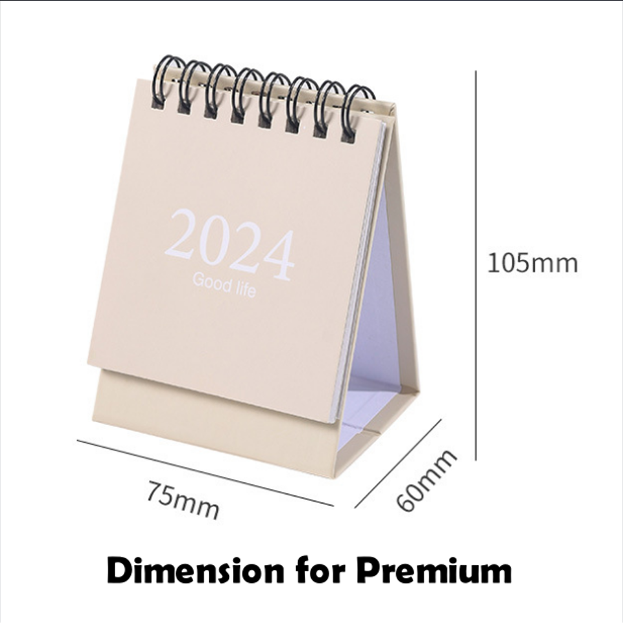 2024 Mini Calendar Morandi Ins | Desktop Calendar | Calendar Planner ...