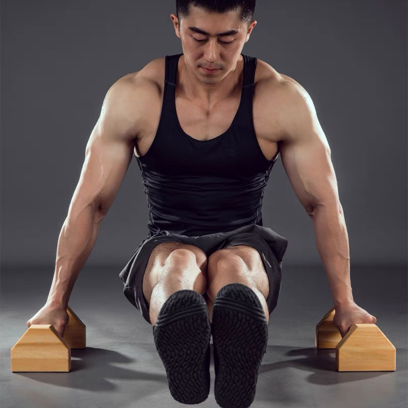 2pcs/Wood Push-up Parallel Bars Indoor Training Fitness Equipment Push ...