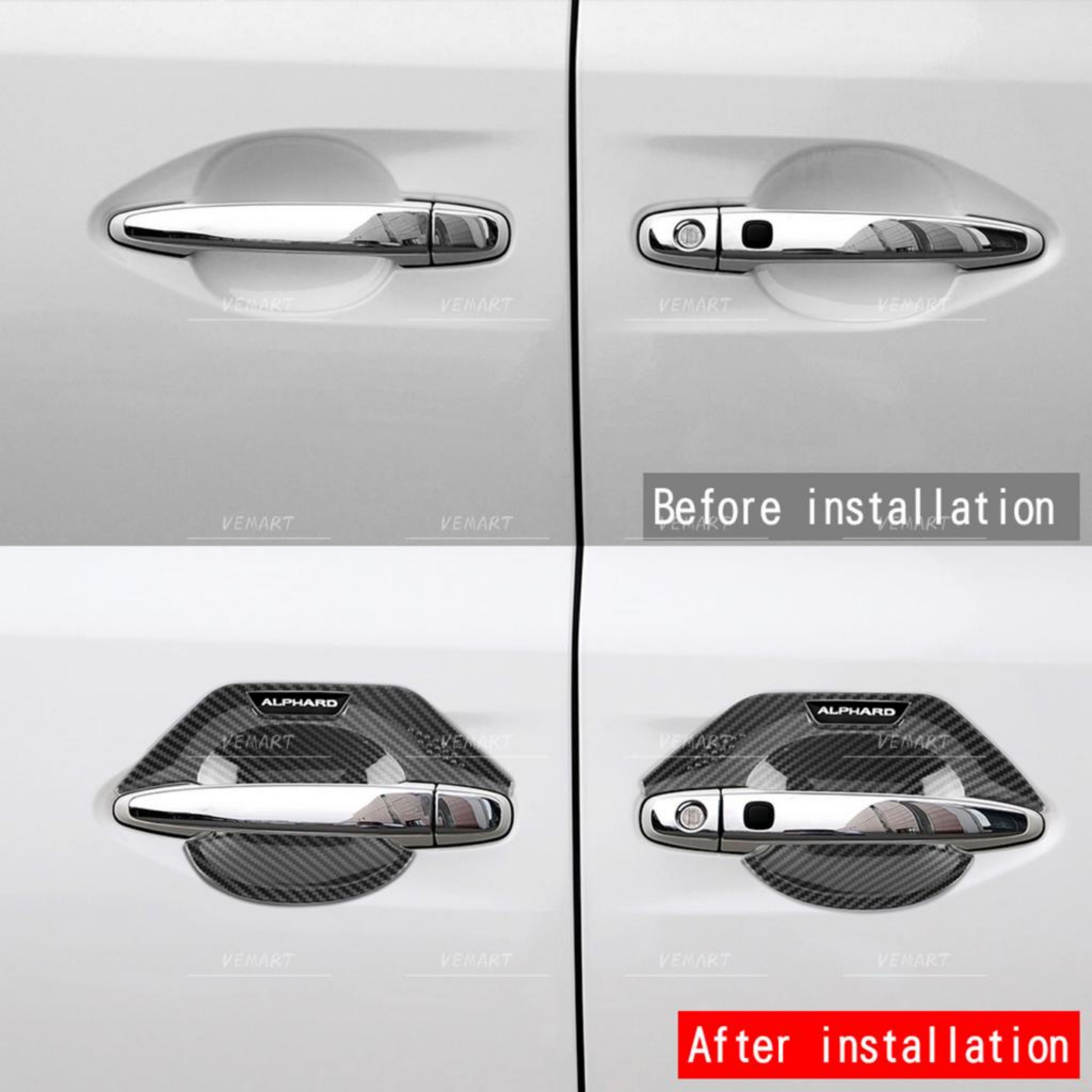 dac toyota alphard vellfire anh20 2008-2014 car door handle bowl cover ...