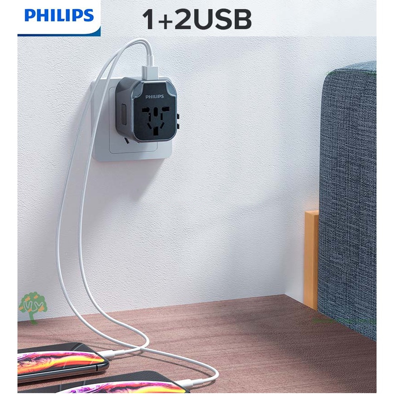 Philips Travel Adapter Universal | Plug Converter UK EU International ...
