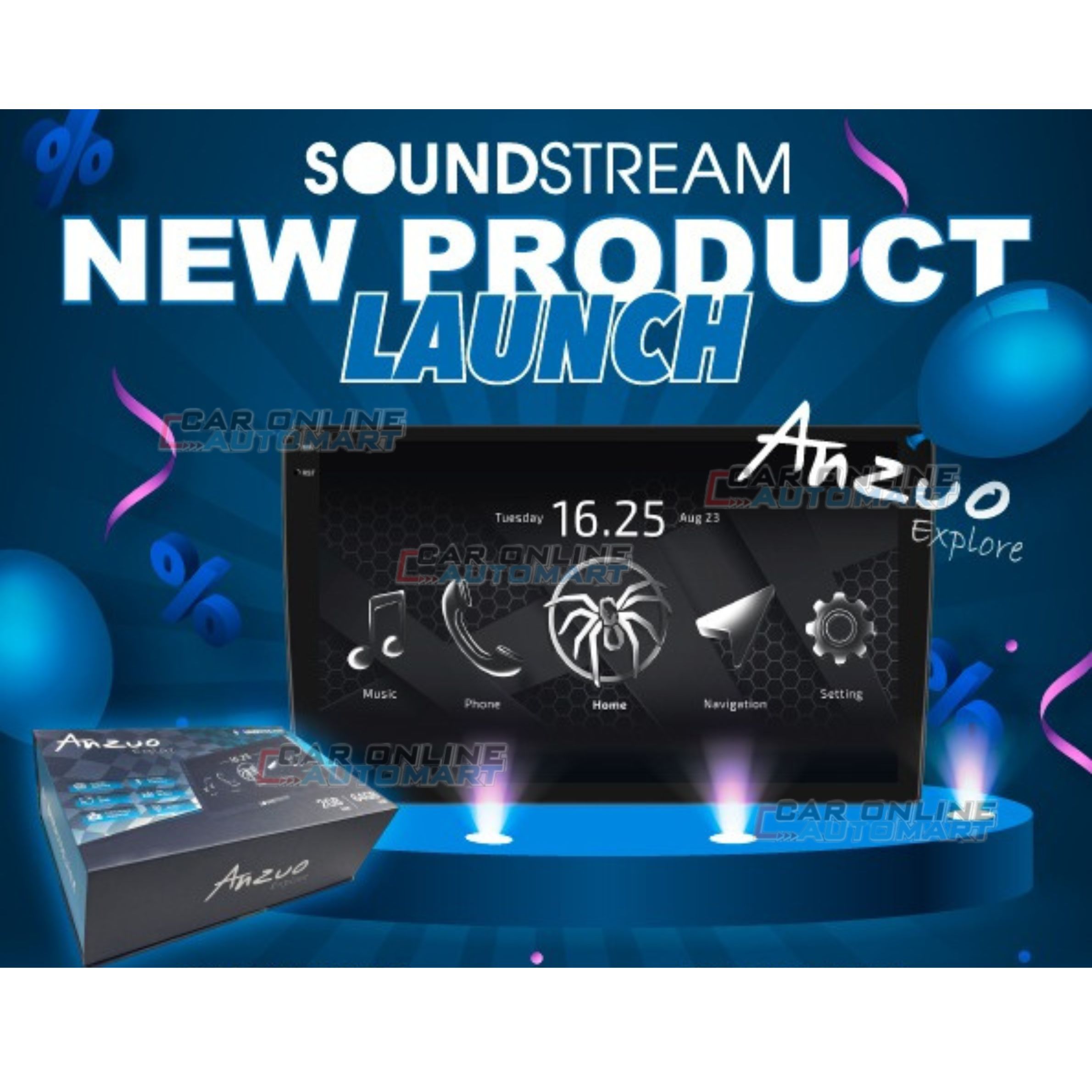 SOUNDSTREAM ANZUO EXPLORE DSP Android Car Player - 9"/10" (2+64GB) (4+64GB) WIFI YOUTUBE + FREE ...
