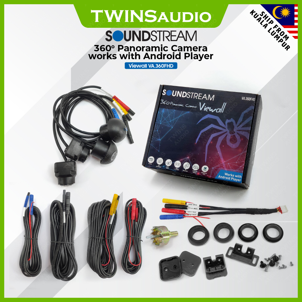 Soundstream 360° Car Camera 3D Seamless Surround View Camera AHD For ...