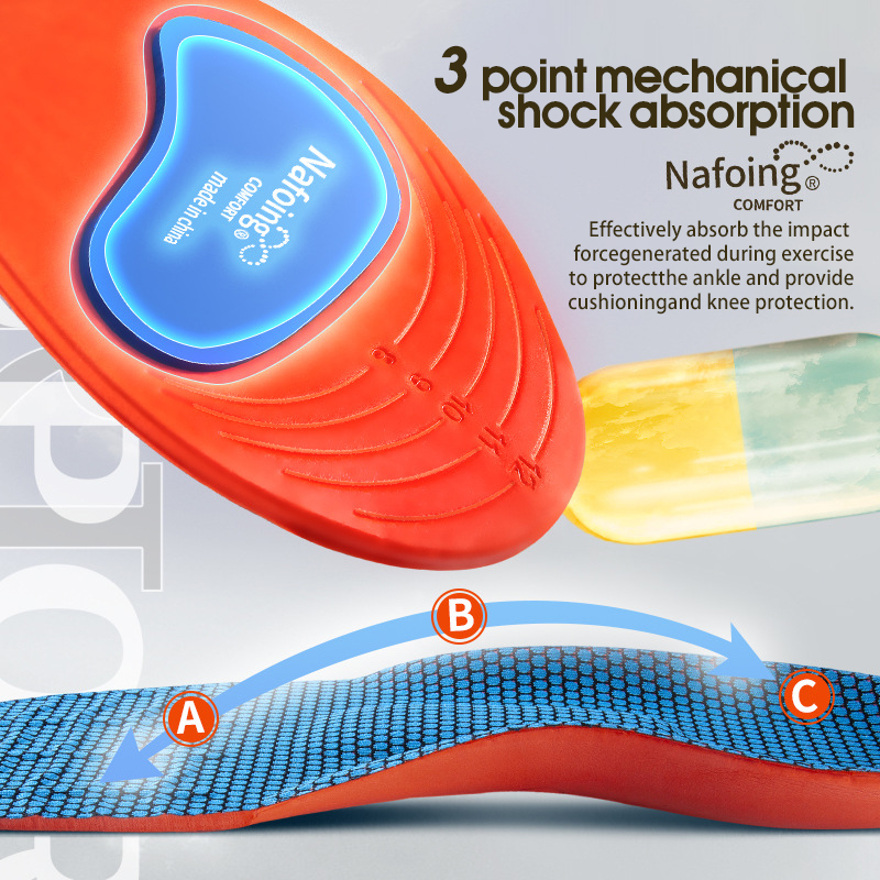 🔥1Pair Running Shape-Correcting Insole Male Arch Support Comfortable No ...