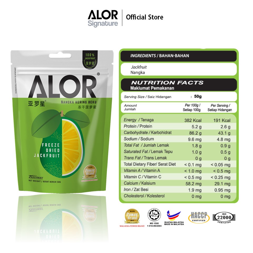 ALOR Snek Buah-Buahan Kering Beku pek besar/Freeze Dried Fruits [Durian ...